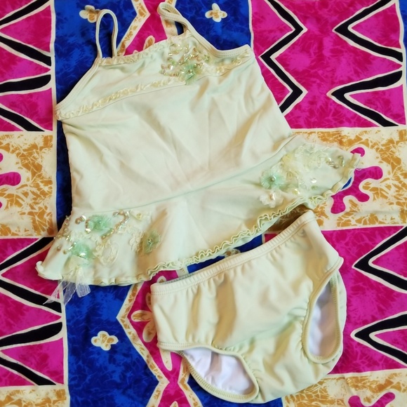 Kate Mack | Swim | Kate Mack 2 Pc Bathing Suit Swimsuit Lime Tankini ...